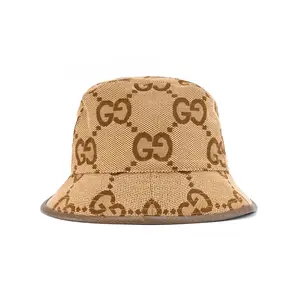 Gucci Jumbo Gg Canvas Bucket Hat - Beige