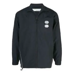 Off-White Stand Collar Zip-up Jacket - Default Color