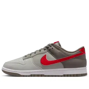 Nike Nike Dunk Low Retro Sneakers Grey/medium Grey/red
