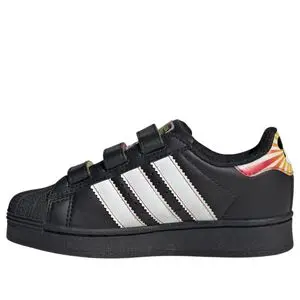 Adidas Disney Superstar Velcro Sneakers - Core Black/cloud White/orbit Gray