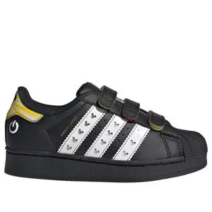 Adidas Disney Superstar Velcro Sneakers - Core Black/cloud White/orbit Gray