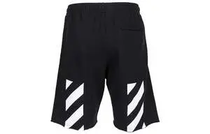 Off-White Diagonal Stripe Sports Shorts - Multi-color