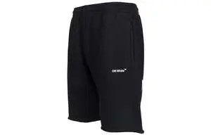 Off-White Diagonal Stripe Sports Shorts - Multi-color
