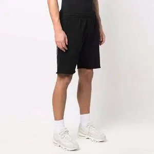 Off-White Cotton Sports Shorts - Black