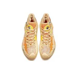 ANTA Shock Wave 5 "sand Lizard" Athletic Sneakers - Orange