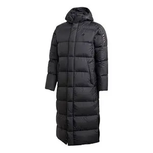 Adidas Hooded Mid-length Down Jacket - Black
