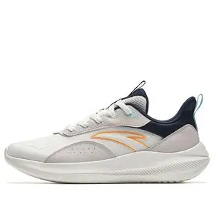 ANTA Athletic Lace-up Sneakers - White/beige/navy