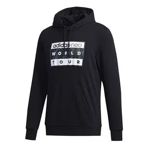 Adidas Neo World Tour Graphic Hoodie - Black