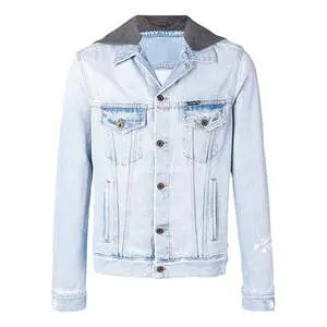 Off-White Hooded Denim Jacket
