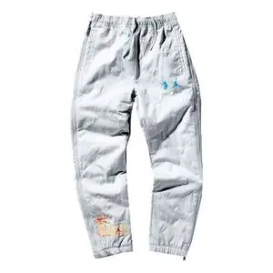 JORDAN X Union Crossover Sports Pants 'grey White - Default Color