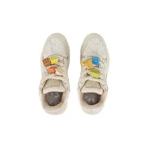 KAALIXTO Skateboarding Retro Low Jacquard Lace Sneakers