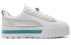 PUMA Mayze Crystal Galaxy White Lace Up Sneakers
