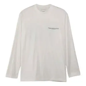 Adidas Y-3 Logo Long Sleeve T-shirt Asia Sizing - Core White