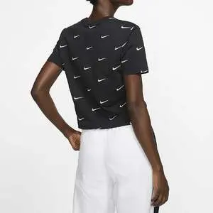 Nike Nikelab Swoosh All-over Print Cropped T-shirt