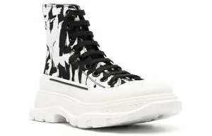 Alexander McQueen Graffiti Tread Slick Boots
