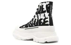 Alexander McQueen Graffiti Tread Slick Boots