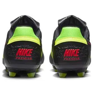 Nike Premier 3 Fg Athletic Cleats - Black/volt