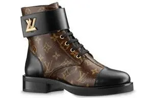 LOUIS VUITTON Monogram Canvas Martin Boots