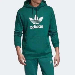 Adidas Originals Hooded Drawstring Pullover - Green