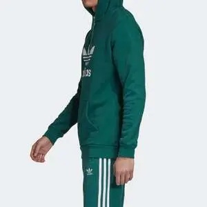 Adidas Originals Hooded Drawstring Pullover - Green