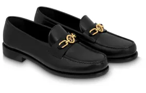 LOUIS VUITTON Loafer Shoes With Chain Detail