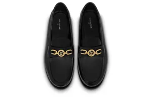 LOUIS VUITTON Loafer Shoes With Chain Detail