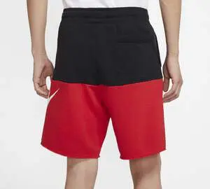 Nike Color Block Logo Sports Shorts - Blackred
