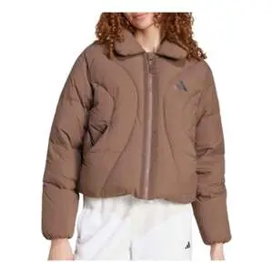 Adidas Cropped Down Jacket - Brown