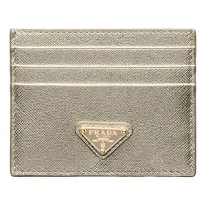 Prada (wmns) Prada Ss26 Saffiano Leather Card Holder 'pyrite' Pyrite