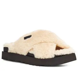 UGG Fuzz Sugar Cross Slide