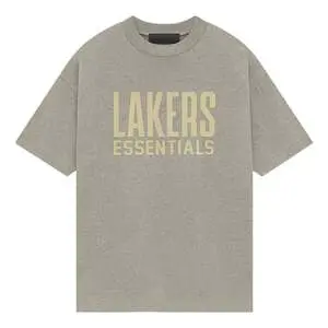 Fear Of God X Nba Los Angeles Lakers T-shirt 'grey Yellow