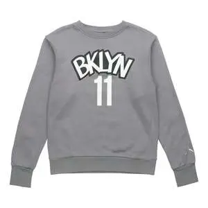 JORDAN Air Brooklyn Nets Round Neck Pullover - Gray