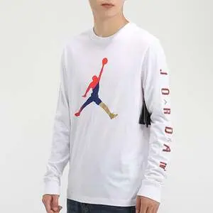 JORDAN Long Sleeve Crewneck Graphic T-shirt