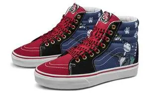VANS The Nightmare Before Christmas X Sk8-hi "christmastown" High Top Sneakers - Blue/black/red