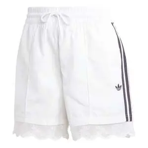 Adidas Lace Trim 3-stripes Shorts - White