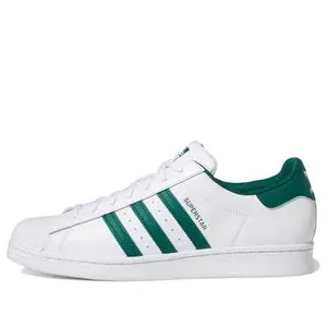 Adidas Superstar Low Top Sneakers - White/green