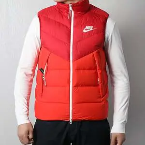 Nike Puffer Down Vest - Red