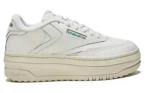 REEBOK Club C Extra Platform Sneakers - Chalk/chalk/glen Green