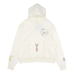 Adidas Originals Logo Pattern Embroidered Hoodie - Multi-color