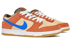 Nike Dunk Low Pro Corduroy Sneakers - Orange/blue
