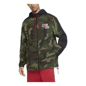 JORDAN Jumpman Classics Camouflage Printing Hooded Jacket - Green