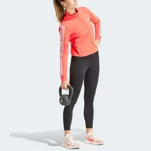 Adidas Aeroready Train Essentials 3-stripes Track Top - Pink