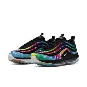 Nike Max 97 Golf "tie-dye Alternate" Sneakers - Black/blue/red