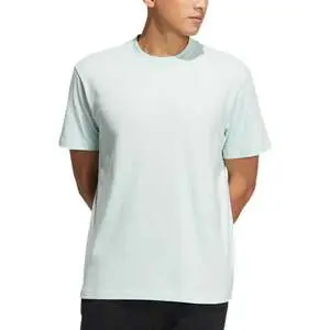 Adidas Neo Solid Color Round Neck Sports Short Sleeve Dotted Green T-shirt - Default Color