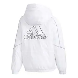 Adidas Down Field Jacket With Hood - White