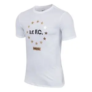 Nike Alphabet Printing Sports Round Neck Pullover Short Sleeve T-shirt - White