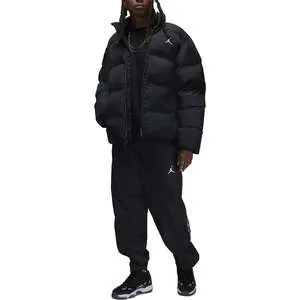 JORDAN Essentials Poly Puffer Jacket - Black/white