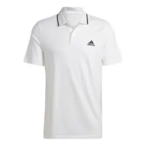 Adidas Essentials Piqu Small Logo Polo Shirt - White