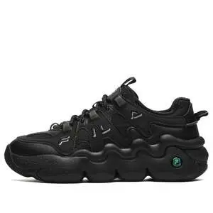 FILA Panini We Velour Retro Basketball Shoes - Black