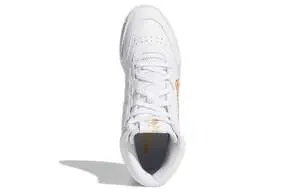 Adidas Drop Step Xl High Top Sneakers - White/gold